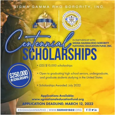 SCHOLARSHIP | Eta Omicron Sigma Alumnae Chapter, Sigma Gamma Rho ...